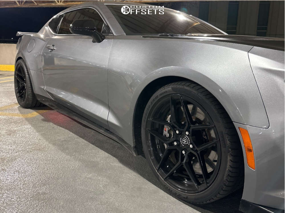 2020 Chevrolet Camaro with 19x9.5 35 Rohana Rfx11 and 285/30R19 Pirelli ...