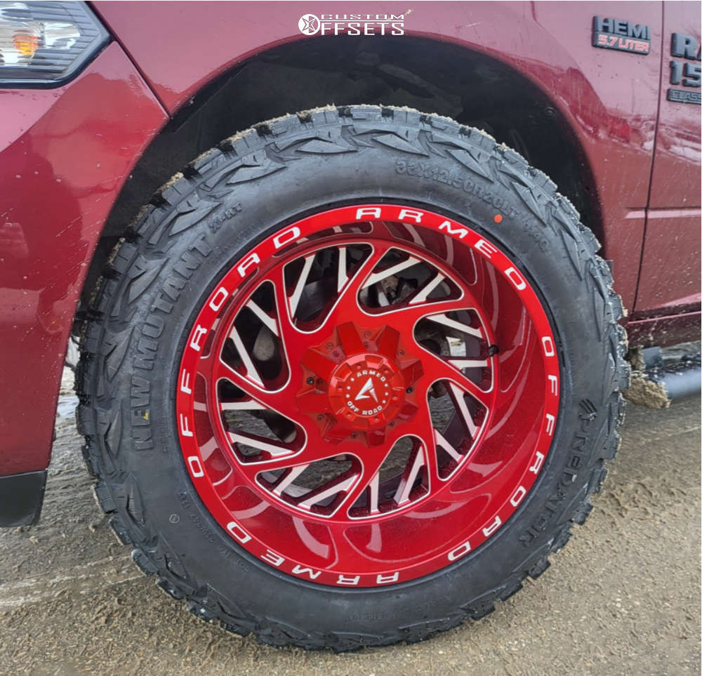 2021 Ram 1500 Classic with 20x12 -44 Armed Offroad Carnage and 33/12 ...