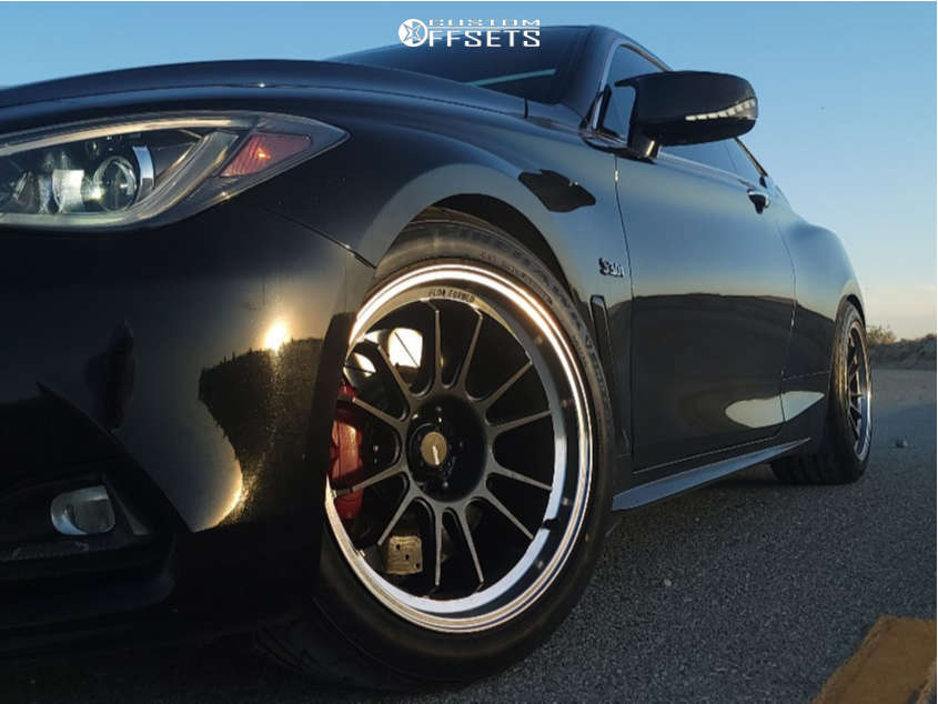 2018 INFINITI Q60 with 18x10.5 25 Konig Hypergram and 275/40R18 ...