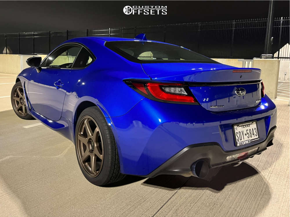 2023 Subaru BRZ with 18x8.5 45 Enkei T6r and 235/40R18 Vercelli Strada ...