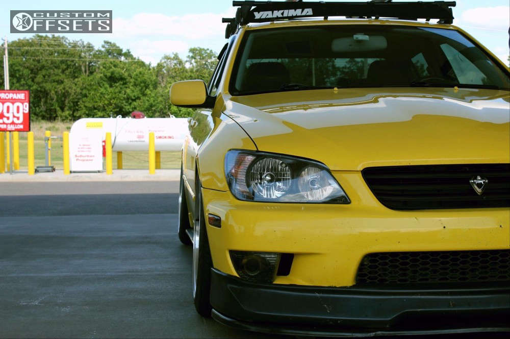 2002 Lexus IS300 with 18x8.5 35 ESM 002r and 215/40R18 Nankang AS-1 and ...