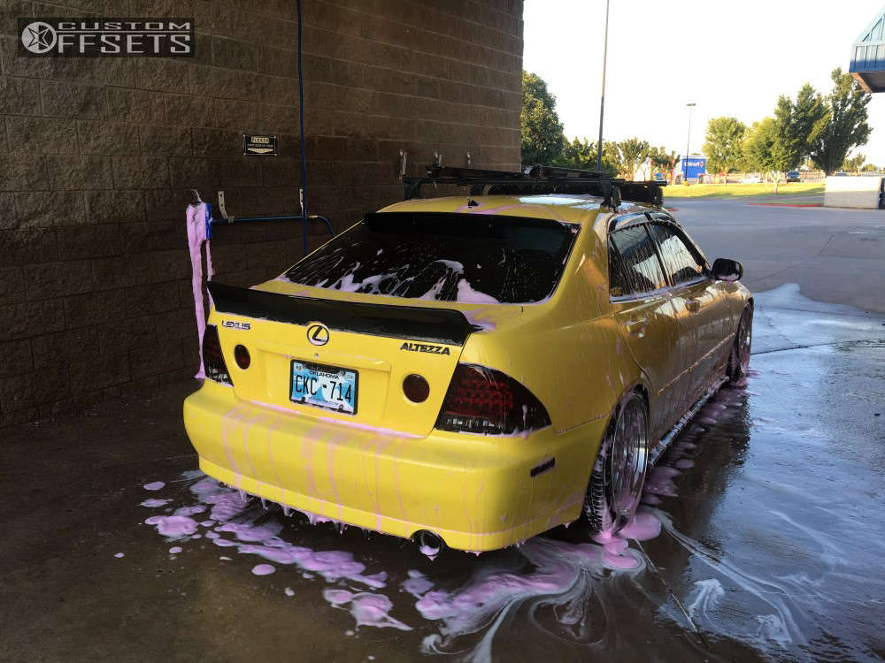 2002 Lexus IS300 with 18x8.5 35 ESM 002r and 215/40R18 Nankang AS-1 and ...