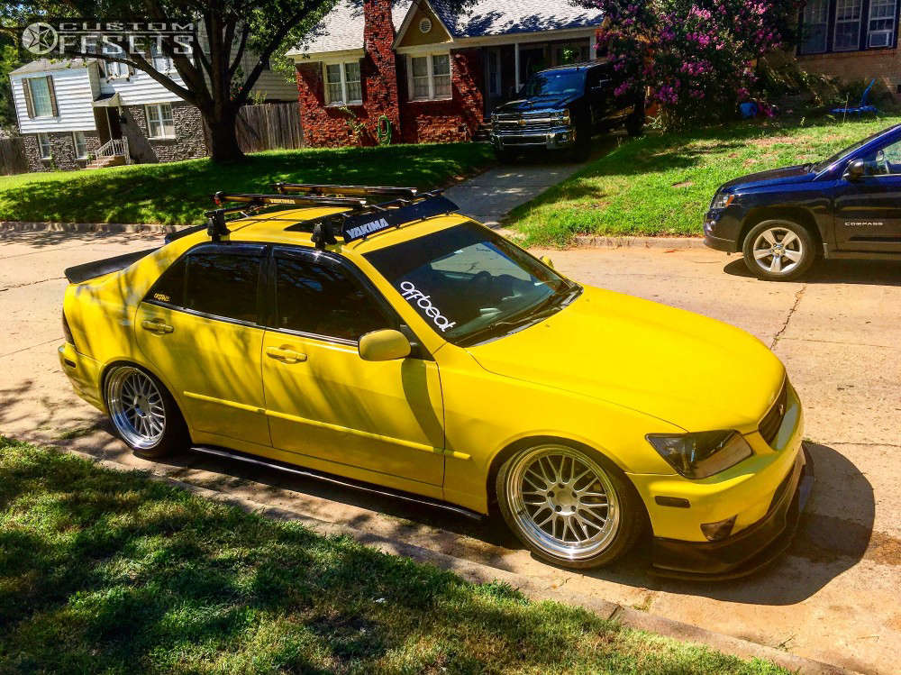 2002 Lexus IS300 with 18x8.5 35 ESM 002r and 215/40R18 Nankang AS-1 and ...