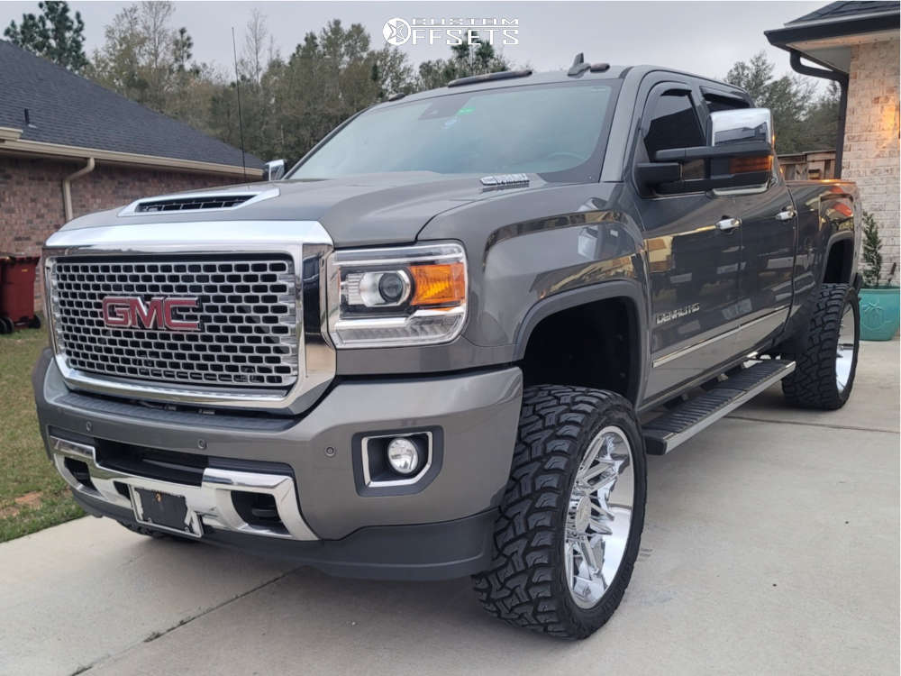 2017 GMC Sierra 2500 HD with 22x10 -25 ARKON OFF-ROAD Davinci and 33/12 ...
