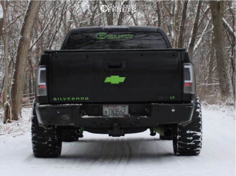 2011 Chevrolet Silverado 1500 with 22x12 -44 Vision Rocker and 35/13 ...