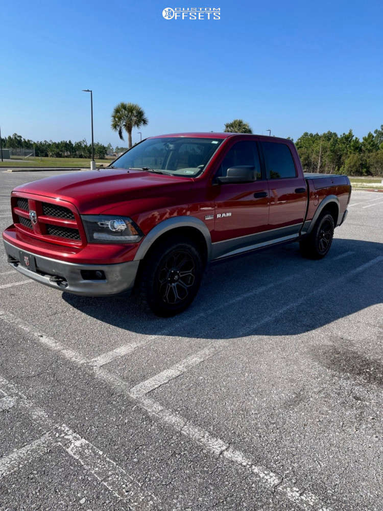 2010 Dodge Ram 1500 with 20x9 1 Fuel Siege and 275/60R20 Goodyear ...