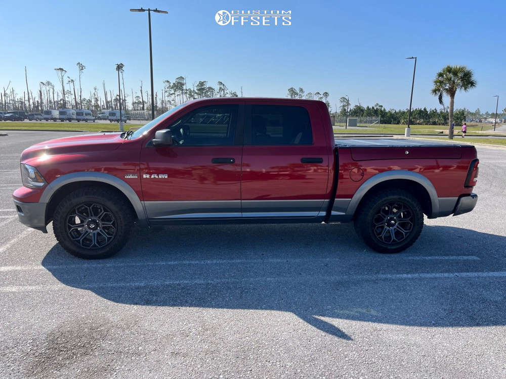 2010 Dodge Ram 1500 with 20x9 1 Fuel Siege and 275/60R20 Goodyear ...