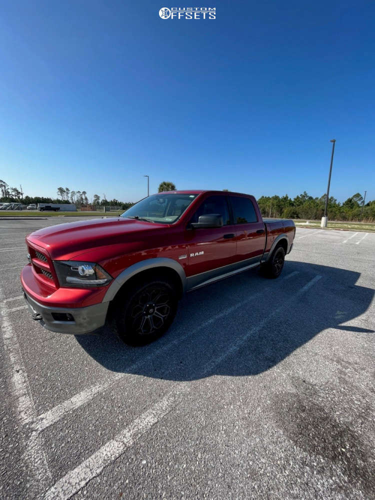 2010 Dodge Ram 1500 with 20x9 1 Fuel Siege and 275/60R20 Goodyear ...