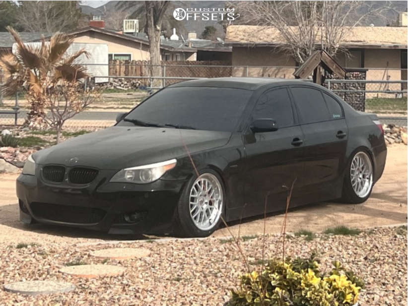 2005 BMW 545i with 18x9.5 20 TSW Valencia and 245/40R18 Toyo Tires ...