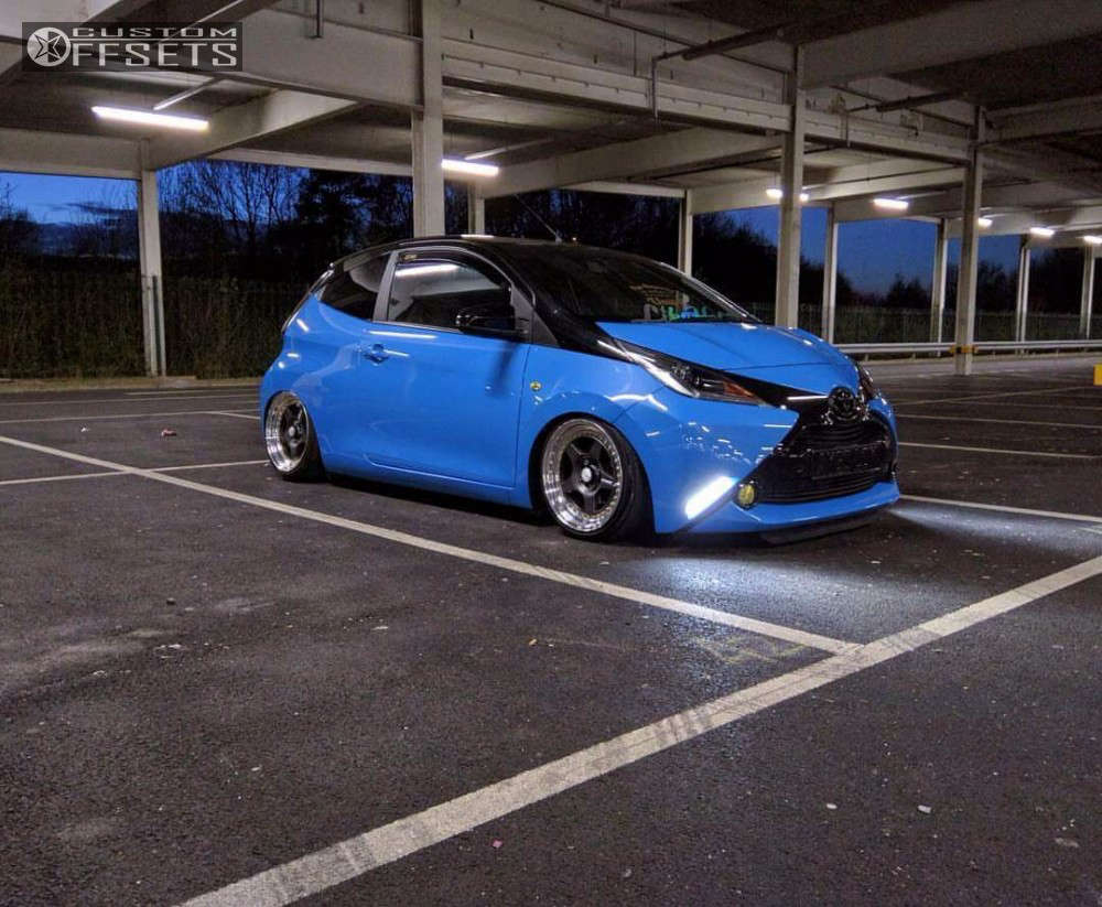 2015 Toyota Aygo with 16x7.5 23 Work Meister S1r and 165/45R16 Nankang ...