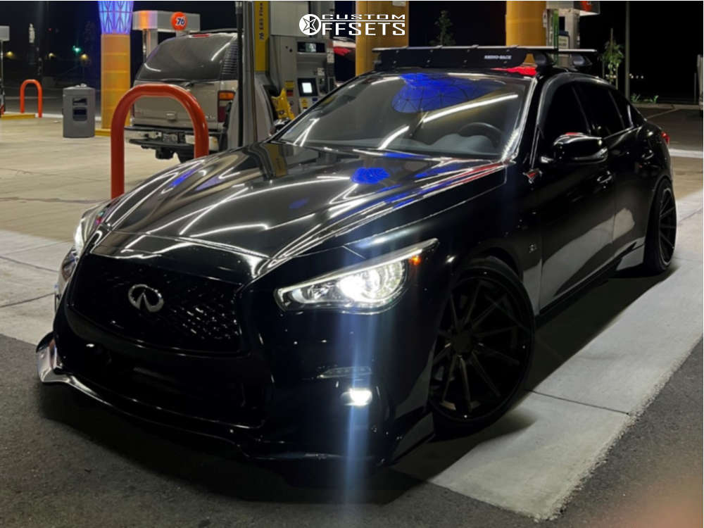 2018 INFINITI Q50 with 19x10.5 25 Ferrada Fr4 and 265/35R19 Firestone ...