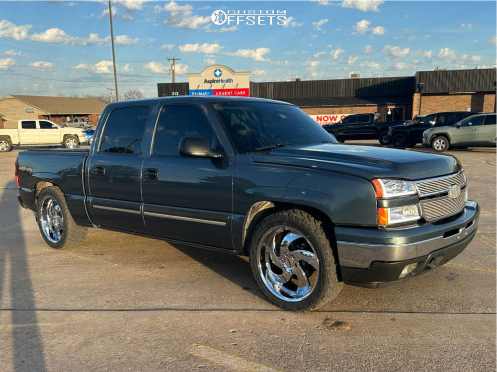 2007 Chevrolet Silverado 1500 Classic with 22x10 24 Strada Retro 5 and ...