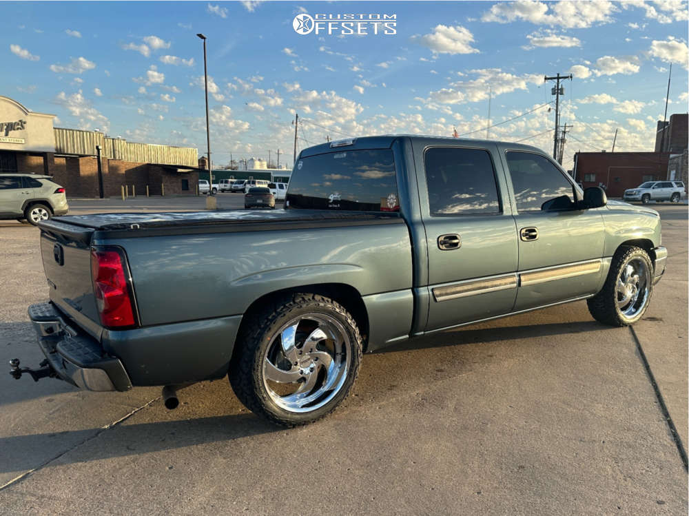 2007 Chevrolet Silverado 1500 Classic with 22x10 24 Strada Retro 5 and ...