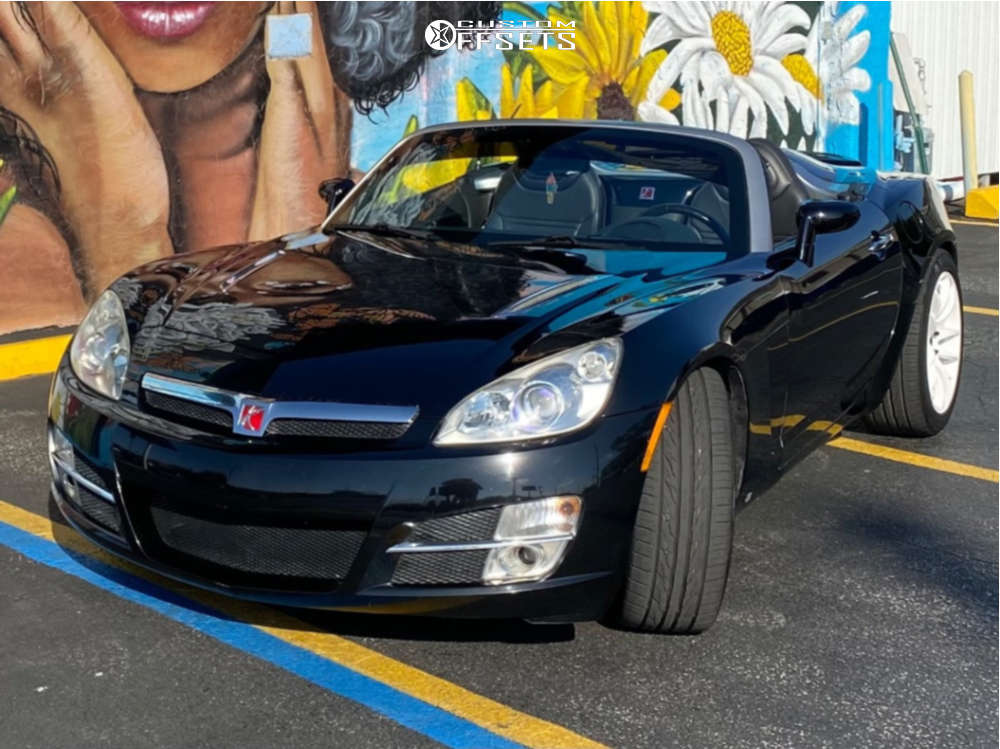 2007 Saturn Sky with 18x8.5 35 Vors Tr4 and 245/45R18 Kumho Ecsta Ps31 ...