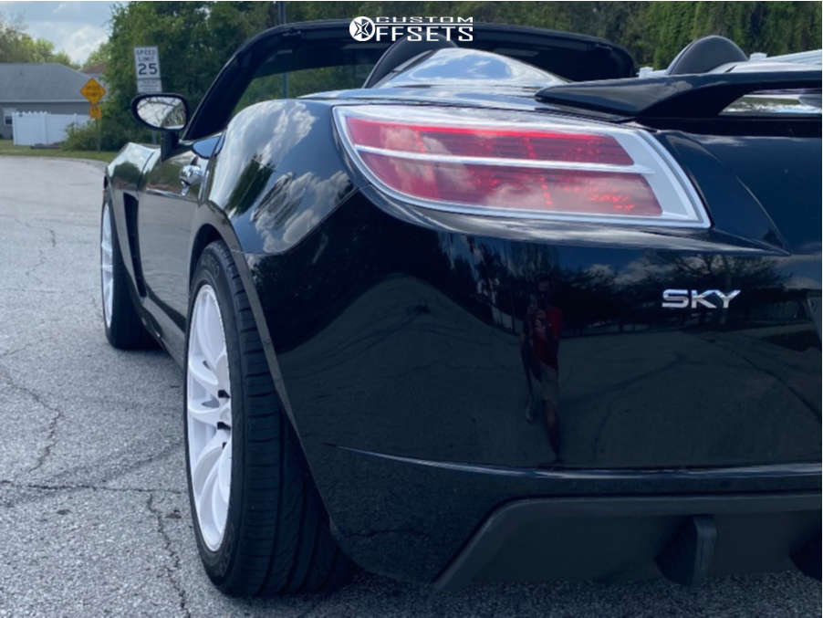 2007 Saturn Sky with 18x8.5 35 Vors Tr4 and 245/45R18 Kumho Ecsta Ps31 ...