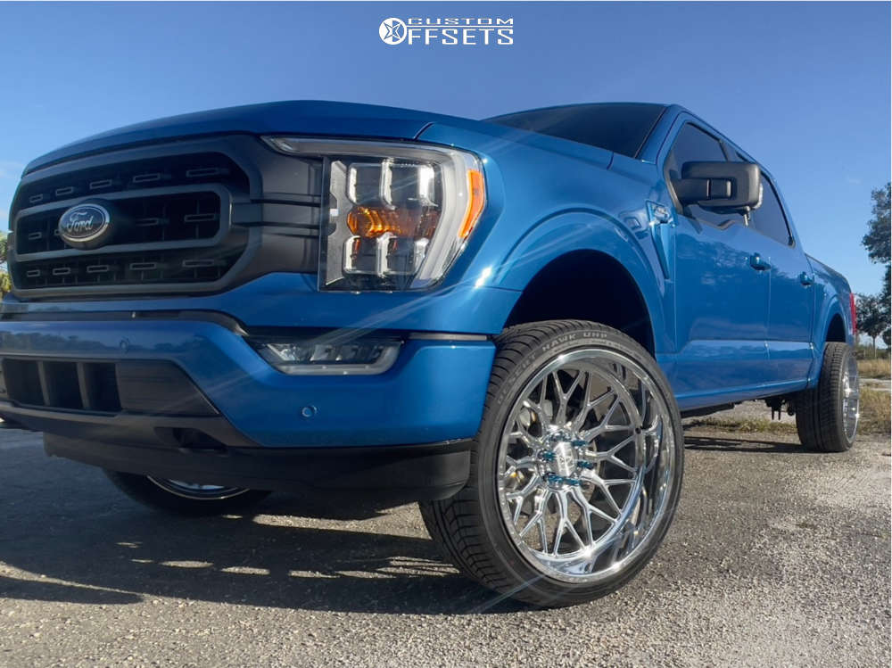 2021 Ford F-150 with 24x12 -44 Axe Forged Af8 and 305/35R24 Achilles ...
