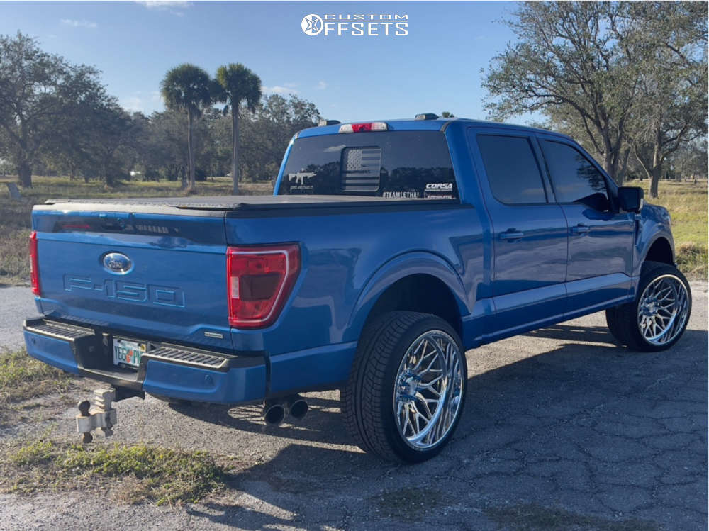 2021 Ford F-150 with 24x12 -44 Axe Forged Af8 and 305/35R24 Achilles ...