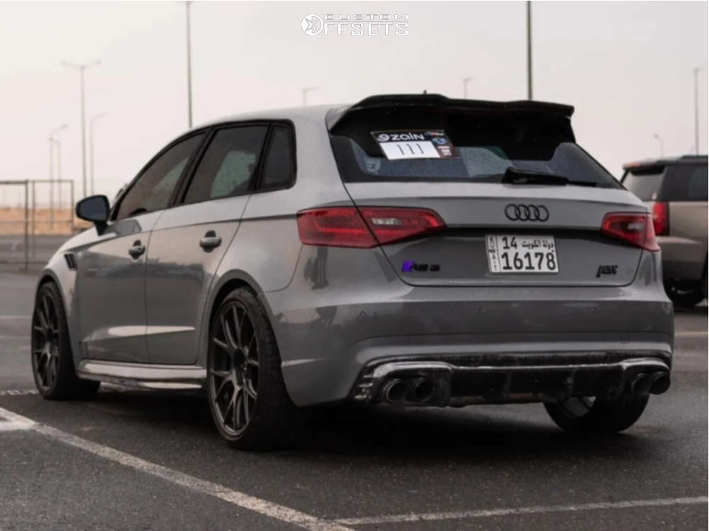 2016 Audi Rs3 with 19x9.5 35 Konig Ampliform and 255/30R19 Kumho Ecsta ...