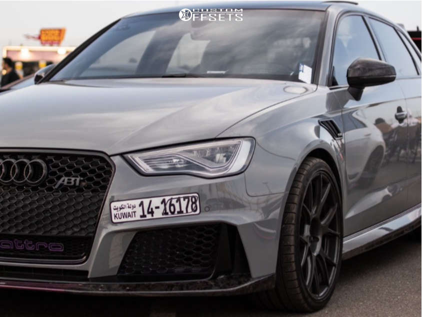 2016 Audi Rs3 with 19x9.5 35 Konig Ampliform and 255/30R19 Kumho Ecsta ...