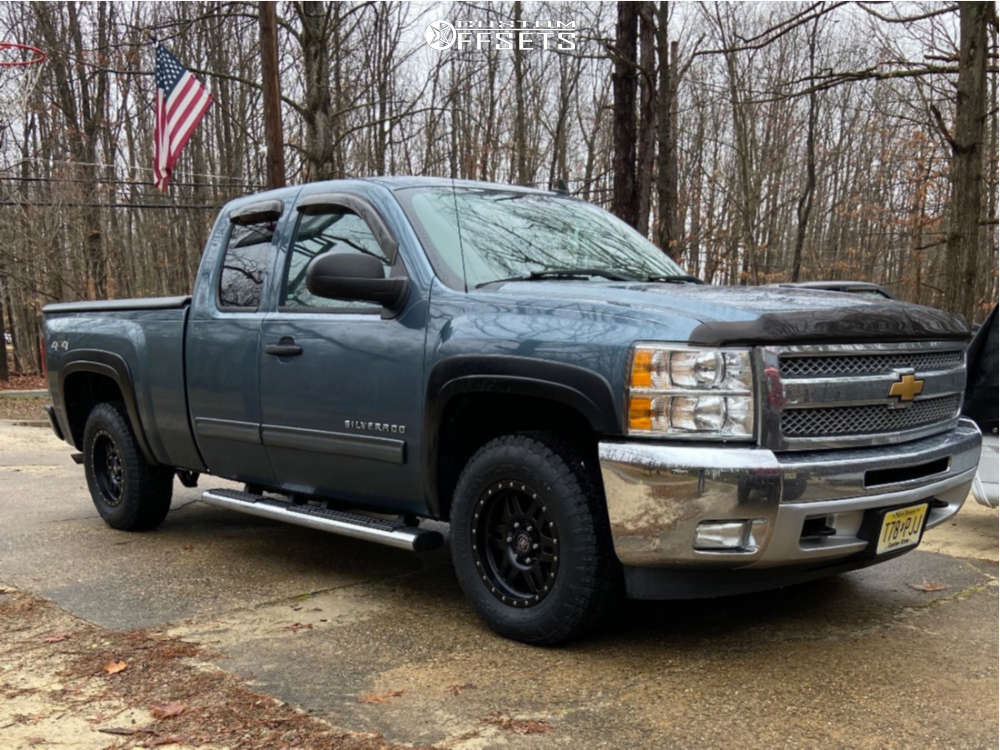 2012 Chevrolet Silverado 1500 with 17x8.5 25 Icon Alloys Six Speed and ...