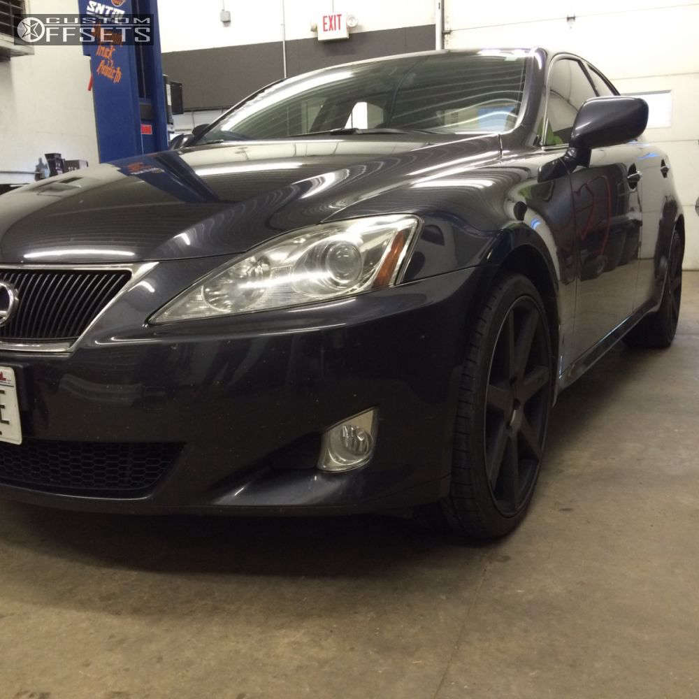 2008 Lexus IS250 with 19x8.5 35 Niche Verona and 235/35R19 Nitto Motivo ...