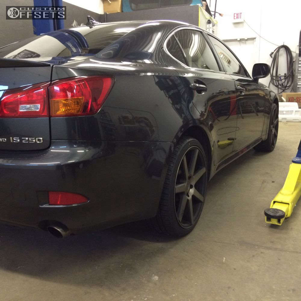 2008 Lexus IS250 with 19x8.5 35 Niche Verona and 235/35R19 Nitto Motivo ...