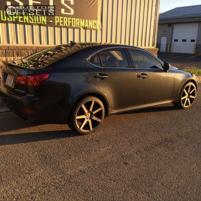 2008 Lexus IS250 with 19x8.5 35 Niche Verona and 235/35R19 Nitto Motivo ...