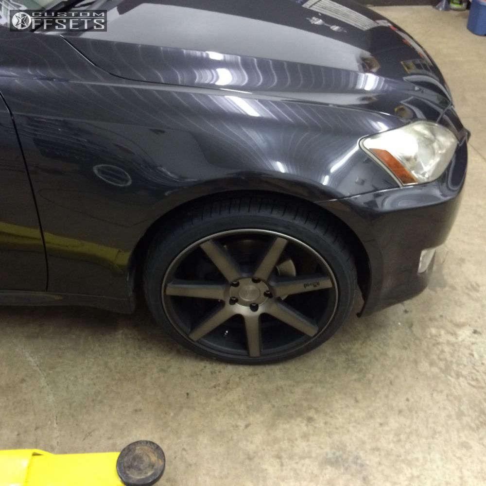 2008 Lexus IS250 with 19x8.5 35 Niche Verona and 235/35R19 Nitto Motivo ...