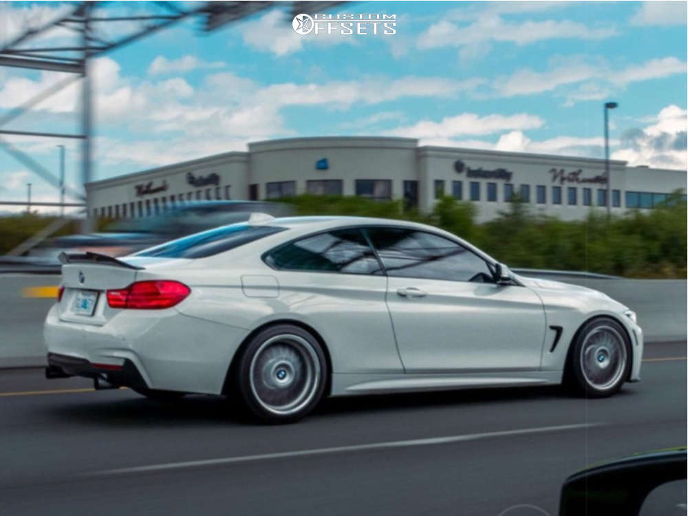 2014 BMW 435i XDrive with 18x8.5 15 Beyern Mesh and 245/45R18 Firestone ...