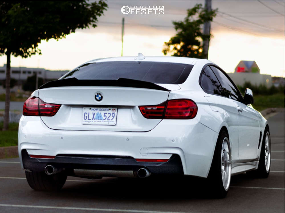 2014 BMW 435i XDrive with 18x8.5 15 Beyern Mesh and 245/45R18 Firestone ...