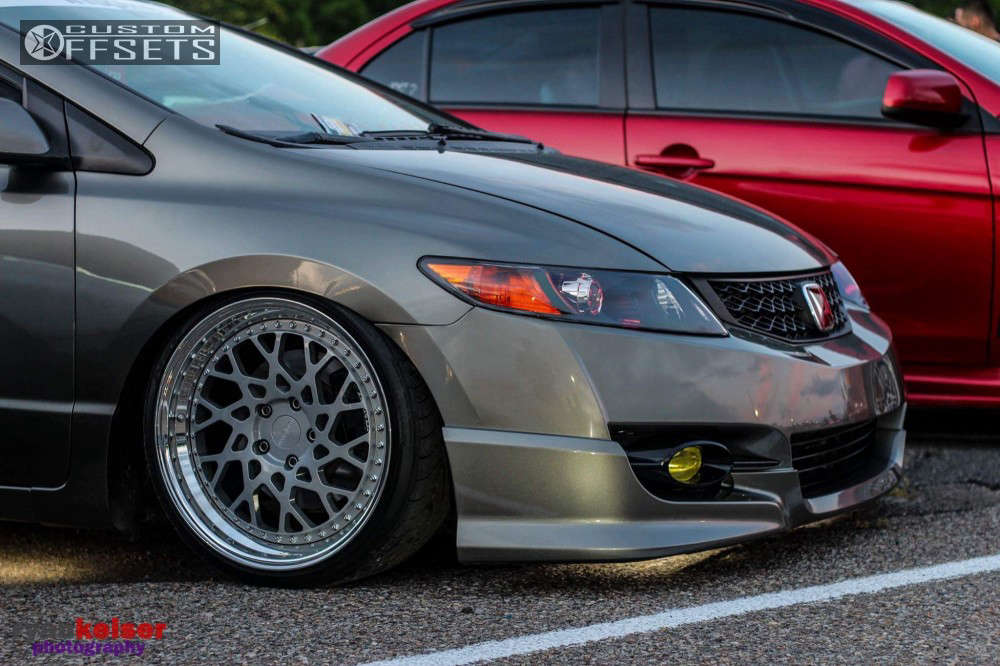 2006 Honda Civic with 18x9 25 Rotiform and 215/35R18 Nitto Neo Gen and ...