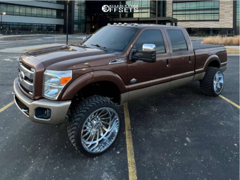 2012 Ford F-250 Super Duty with 24x14 -81 ARKON OFF-ROAD Caesar and 33/ ...