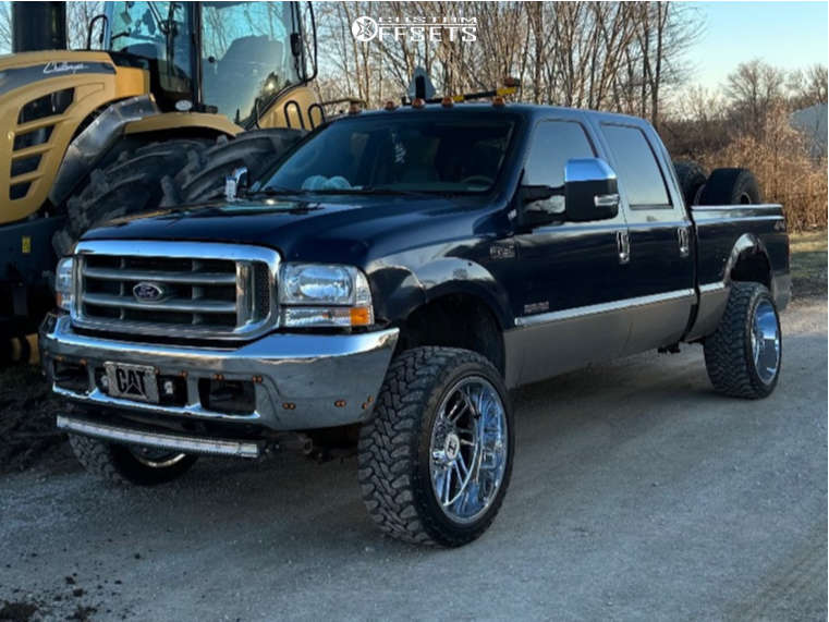 2003 Ford F-250 Super Duty with 22x12 -44 Hostile Stryker and 33/12 ...