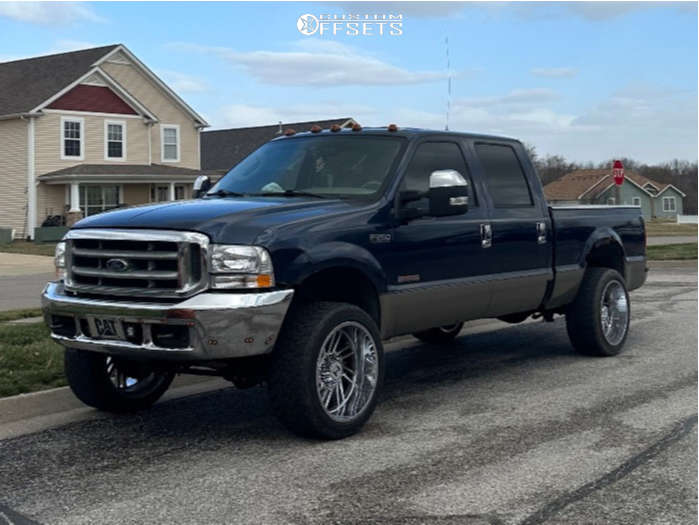 2003 Ford F-250 Super Duty with 22x12 -44 Hostile Stryker and 33/12 ...