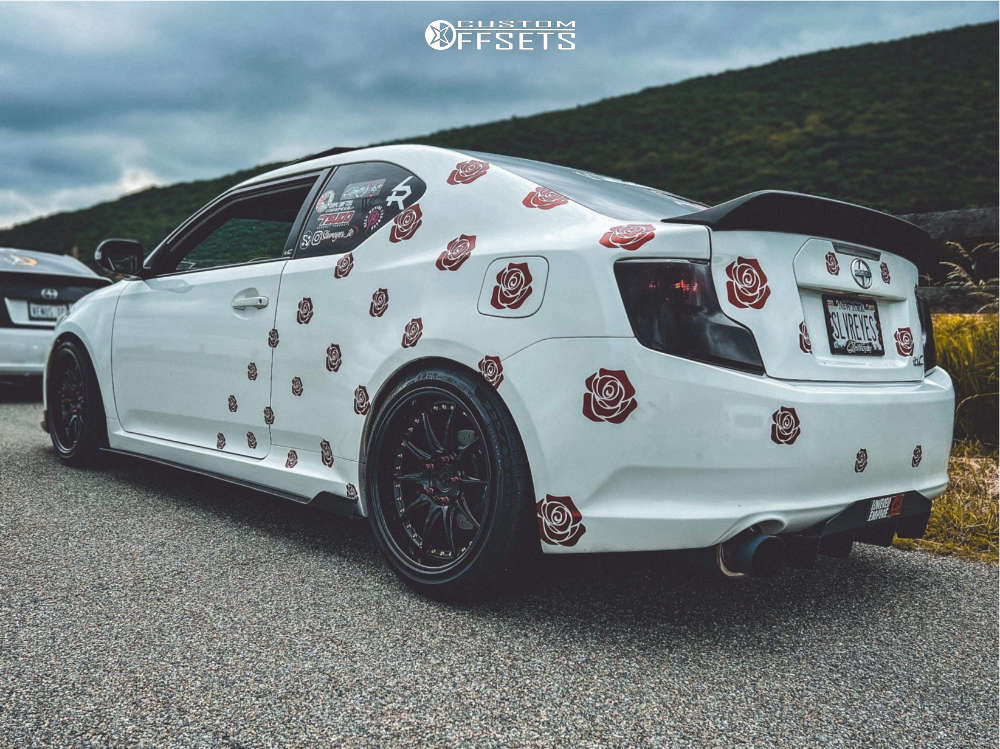 2012 Scion TC with 18x9.5 22 Aodhan Ds07 and 225/45R18 Pirelli ...