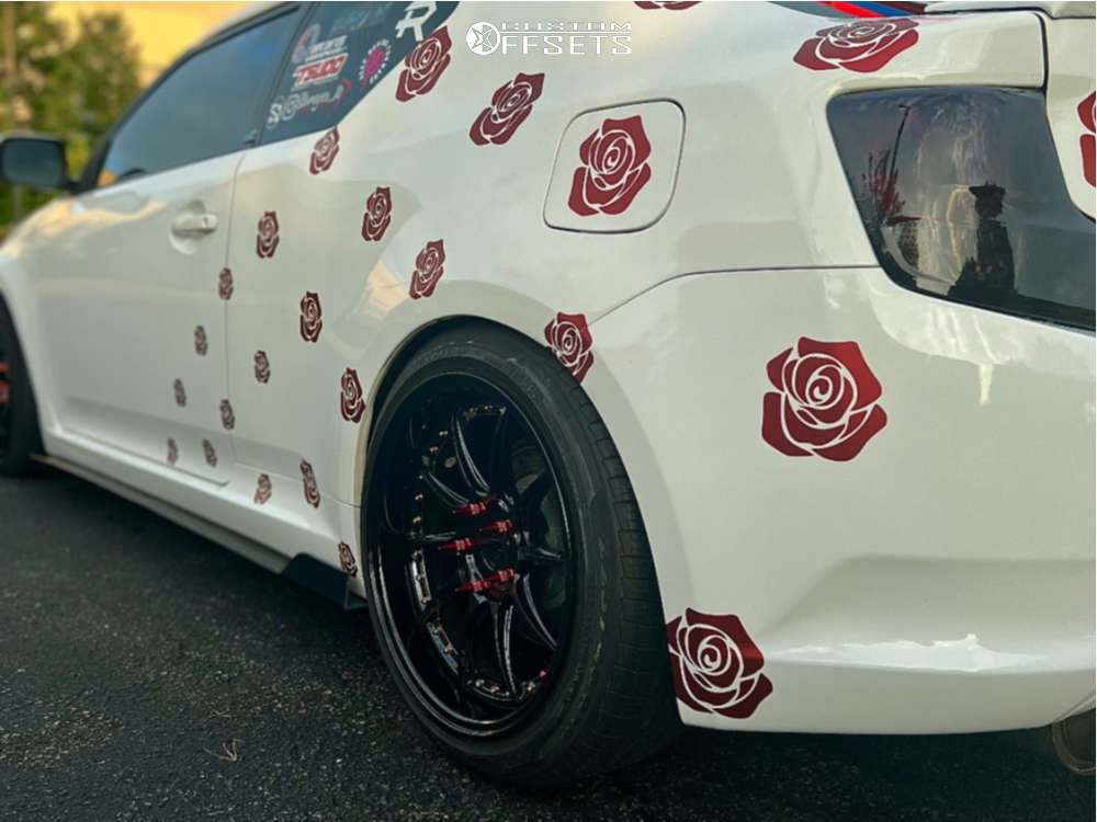 2012 Scion TC with 18x9.5 22 Aodhan Ds07 and 225/45R18 Pirelli ...