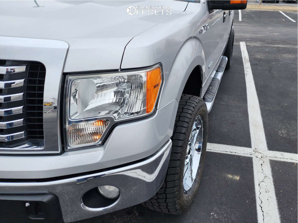 2012 Ford F-150 with 20x10 -25 Vision Spyder and 33/12.5R20 Milestar ...