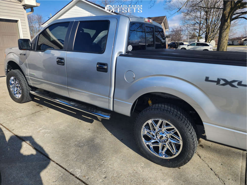 2012 Ford F-150 with 20x10 -25 Vision Spyder and 33/12.5R20 Milestar ...
