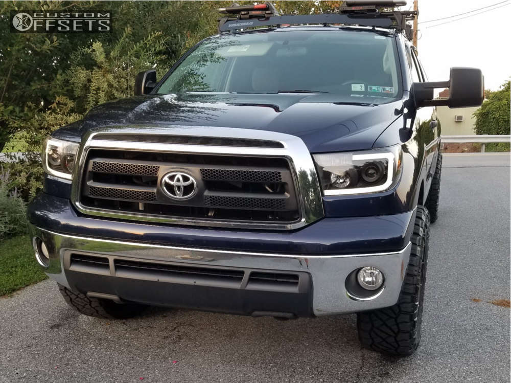 2010 Toyota Tundra with 20x9 12 Vision Rocker and 295/60R20 Nitto Ridge ...