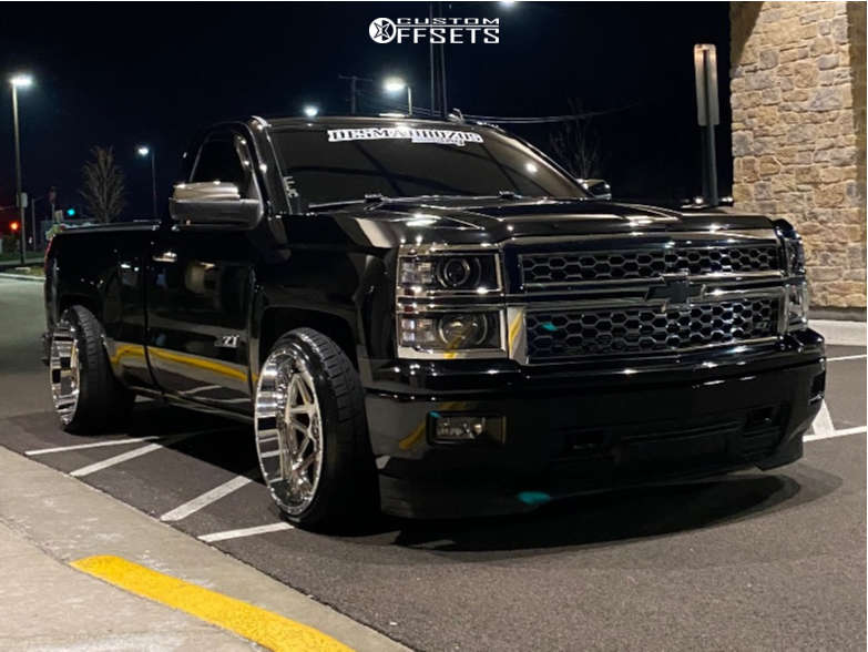 2014 Chevrolet Silverado 1500 with 22x12 -44 Hardcore Offroad Hc18 and ...