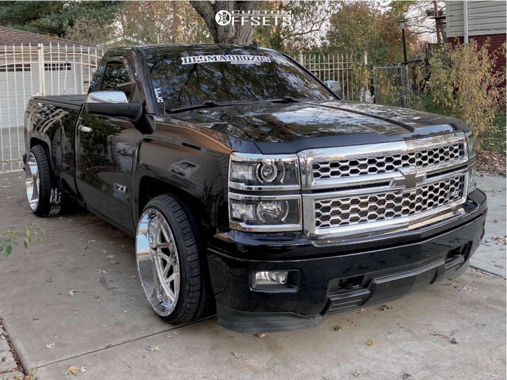 2014 Chevrolet Silverado 1500 with 22x12 -44 Hardcore Offroad Hc18 and ...