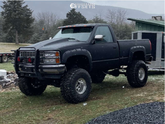 1990 Chevrolet K1500 with 15x12 -73 Mickey Thompson Classic Iii and 37/ ...