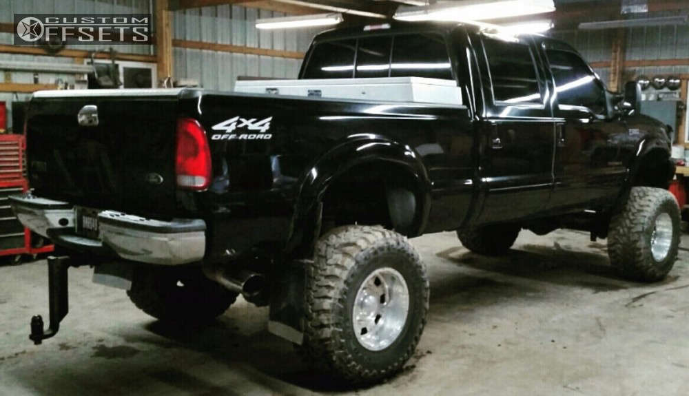 2002 Ford F-350 with 18x12 -44 Weld Racing Renegade and 38/15.5R18 Toyo ...