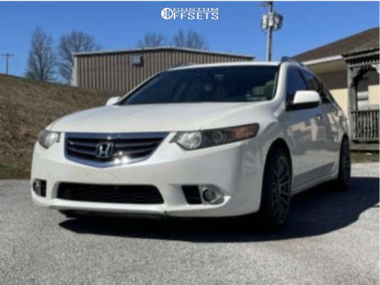 2011 Acura TSX with 18x8.5 33 AVID1 Av20 and 225/40R18 Hankook Ventus ...