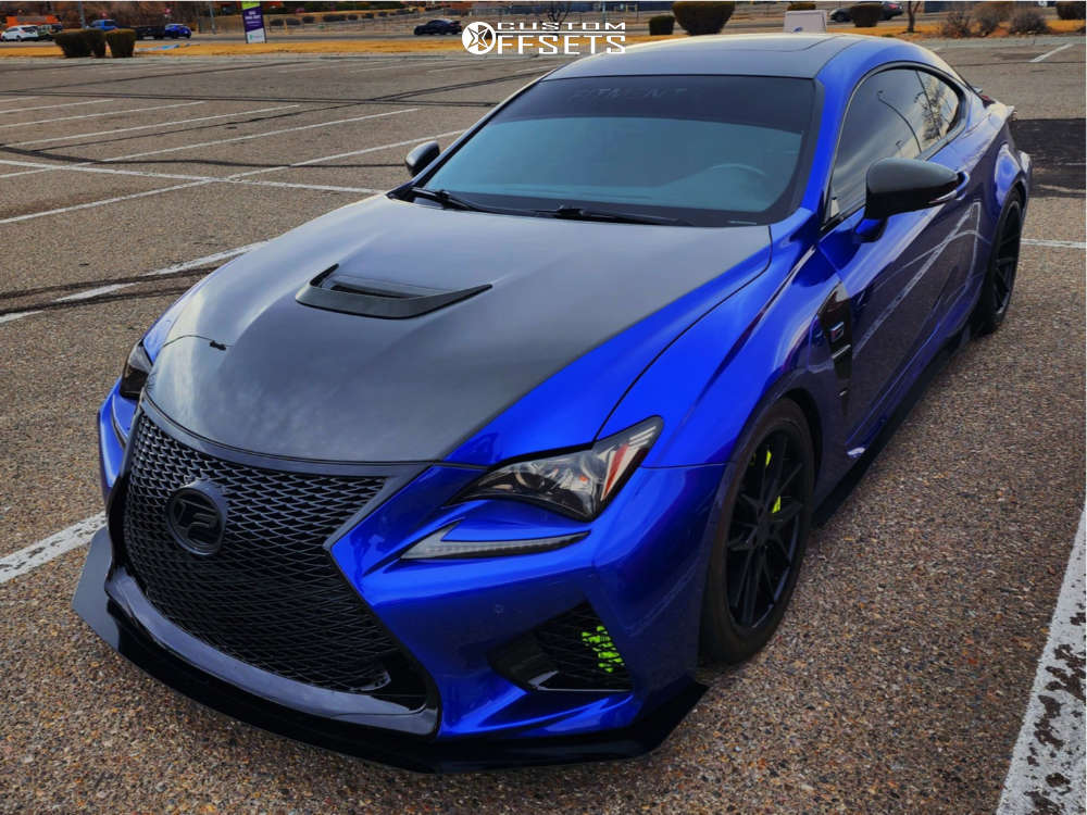 2017 Lexus RC F with 19x8.5 35 Ferrada FR2 and 255/35R19 Nitto Invo and ...