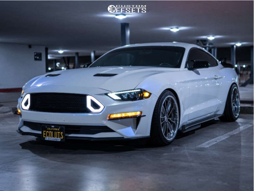 2020 Ford Mustang with 19x10 22 Weds Chrishna and 255/30R19 Hankook ...