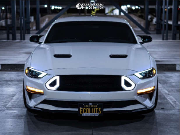 2020 Ford Mustang with 19x10 22 Weds Chrishna and 255/30R19 Hankook ...