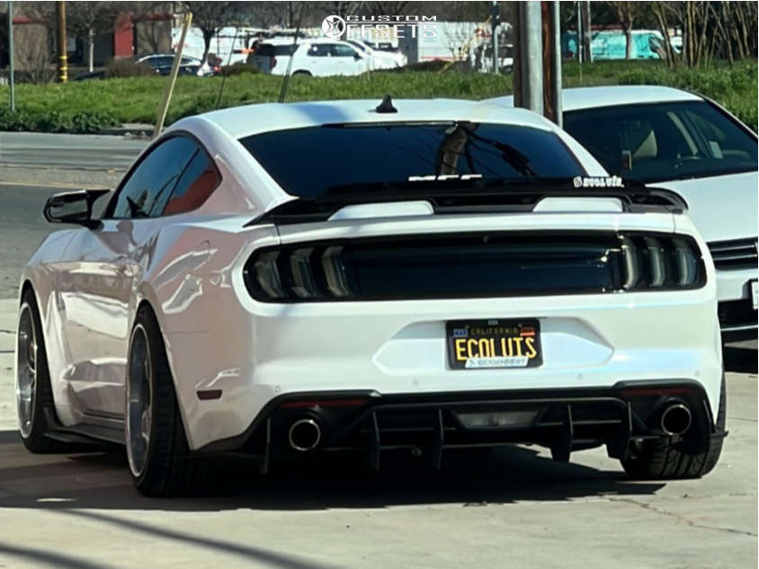 2020 Ford Mustang with 19x10 22 Weds Chrishna and 255/30R19 Hankook ...