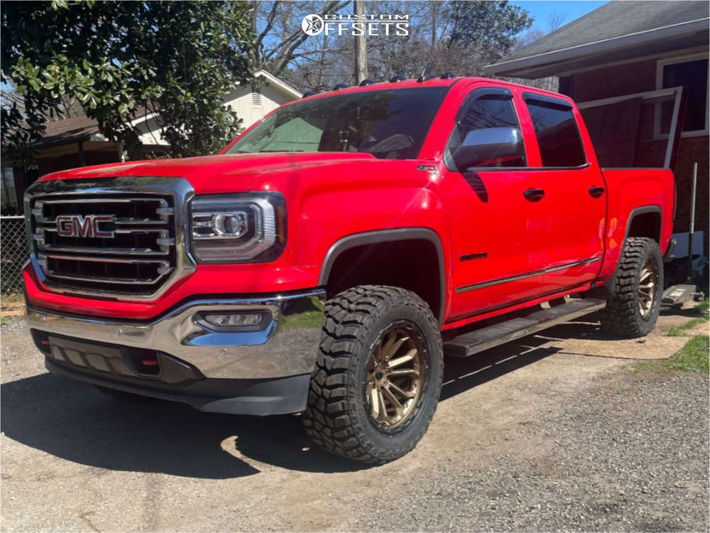 2018 GMC Sierra 1500 with 20x10 -25 Vision Korupt and 305/55R20 Cooper ...