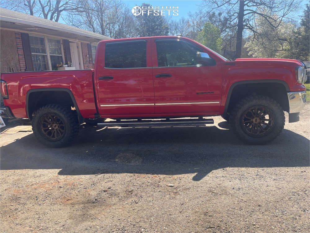2018 GMC Sierra 1500 with 20x10 -25 Vision Korupt and 305/55R20 Cooper ...